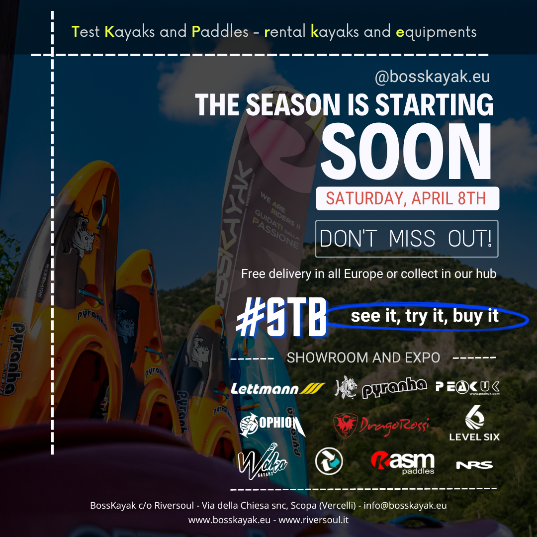 RIAPERTURA SHOWROOM 8 APRILE – BOSS KAYAK